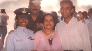 Gunjan Saxena with her family